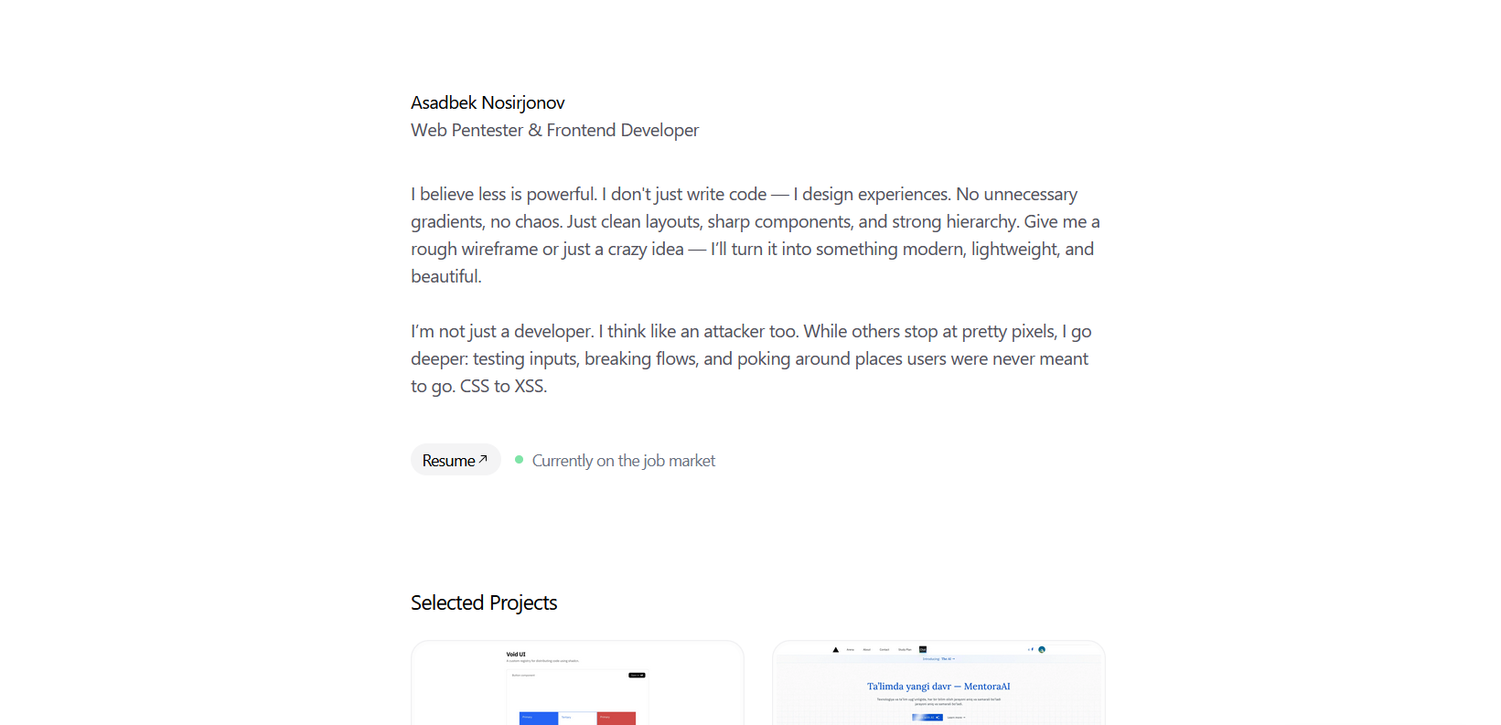 AN - Design Engineer, Web Pentester